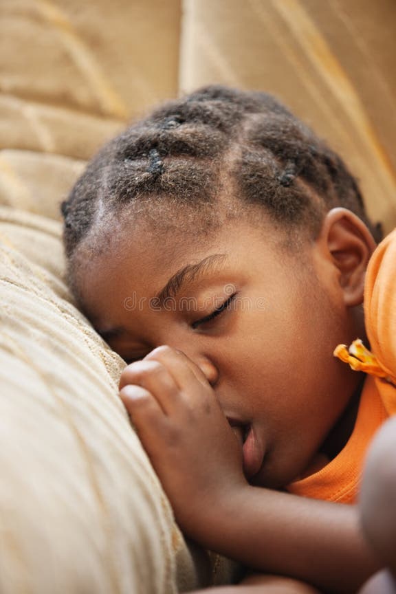 Worry free stock image. Image of doze, child, black, features - 10583217