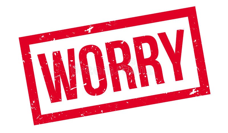 Worry rubber stamp stock illustration. Illustration of nerves - 83186275