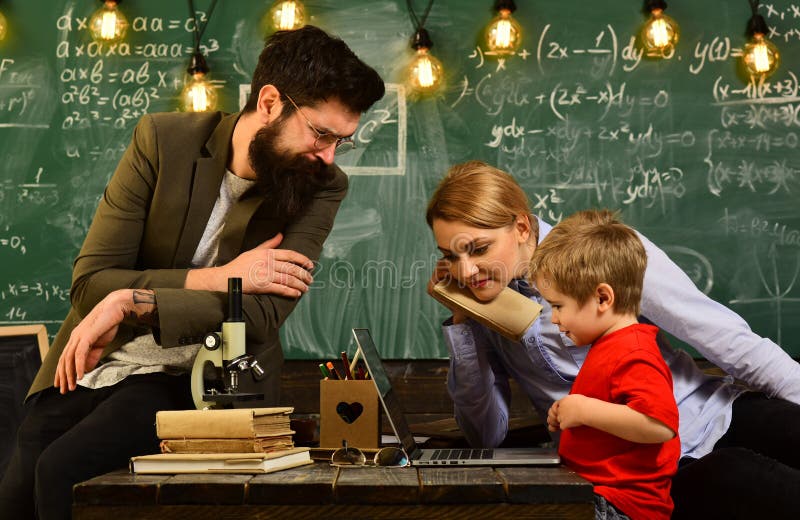 Worry Student Have a Problem with Mathematics,E-Learning Concept with ...