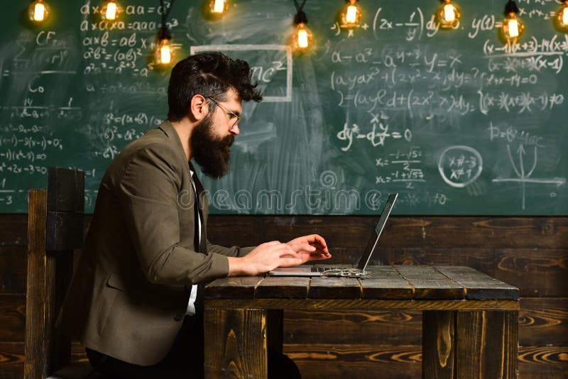 Worry Student Have a Problem with Mathematics, E-learning Online Study ...