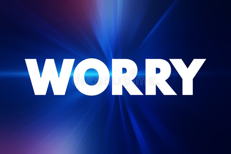 Worry Text Quote, Concept Background Stock Illustration - Illustration ...