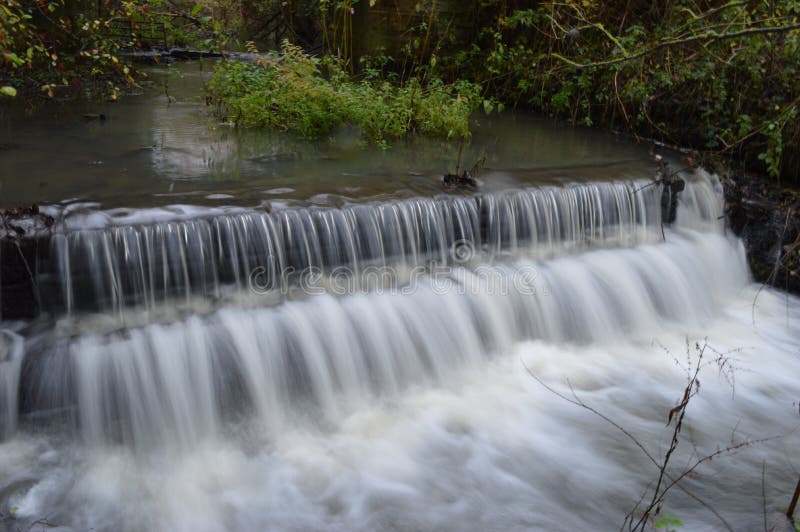 Waterfall stock photo. Image of waterfall, rivelin, sheffield - 46316770