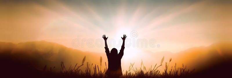 Worship Concept: Worship and Praise God. Generative AI Stock ...