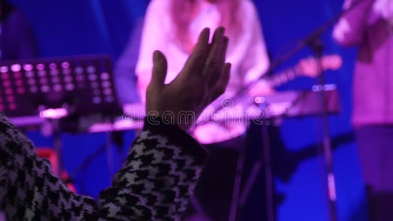 Worship, Hand Raised at Church in Pray Stock Video - Video of religion ...