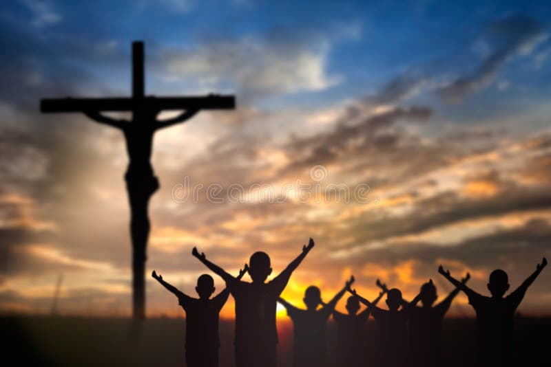Worship Jesus on the Cross stock image. Image of faith - 50751205