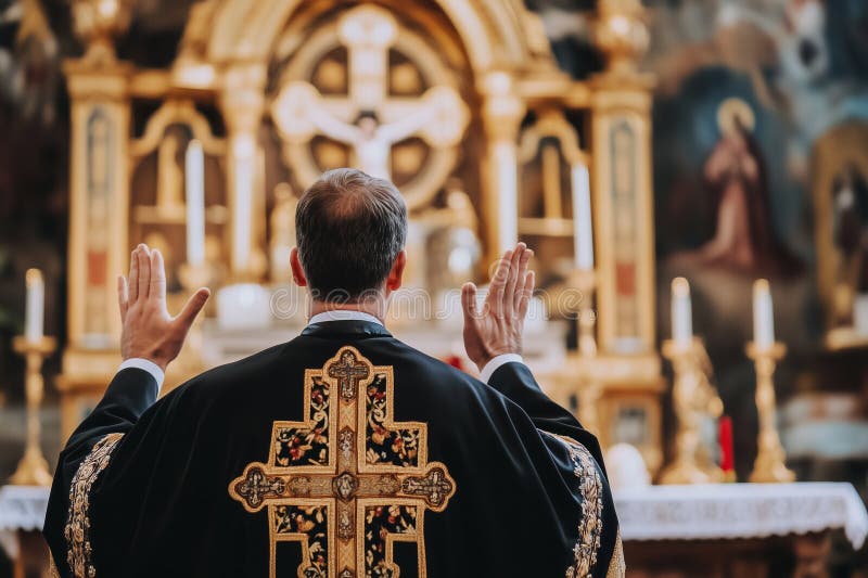 Worship Service with Open Hands in a Beautiful Church Setting ...