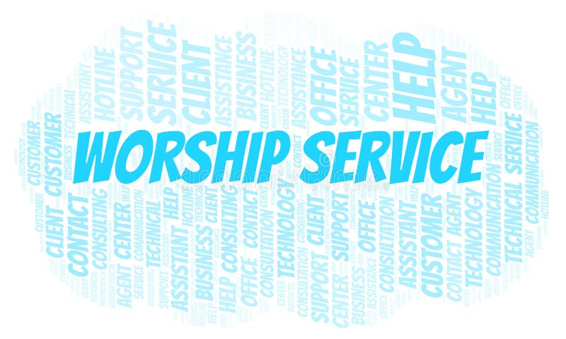 The Word WORSHIP Concept Written In Gold Texture Stock Illustration ...