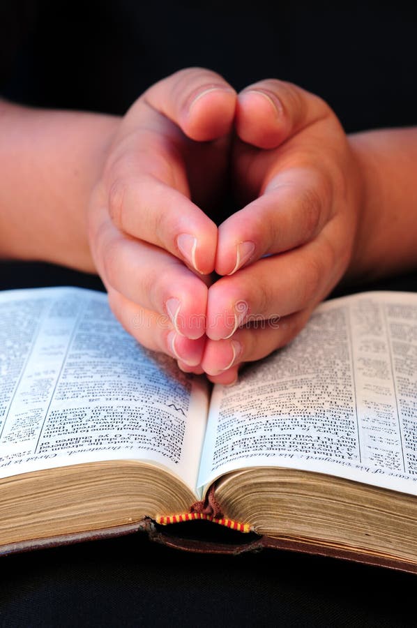 Worship time stock image. Image of hands, girl, bible - 6451411