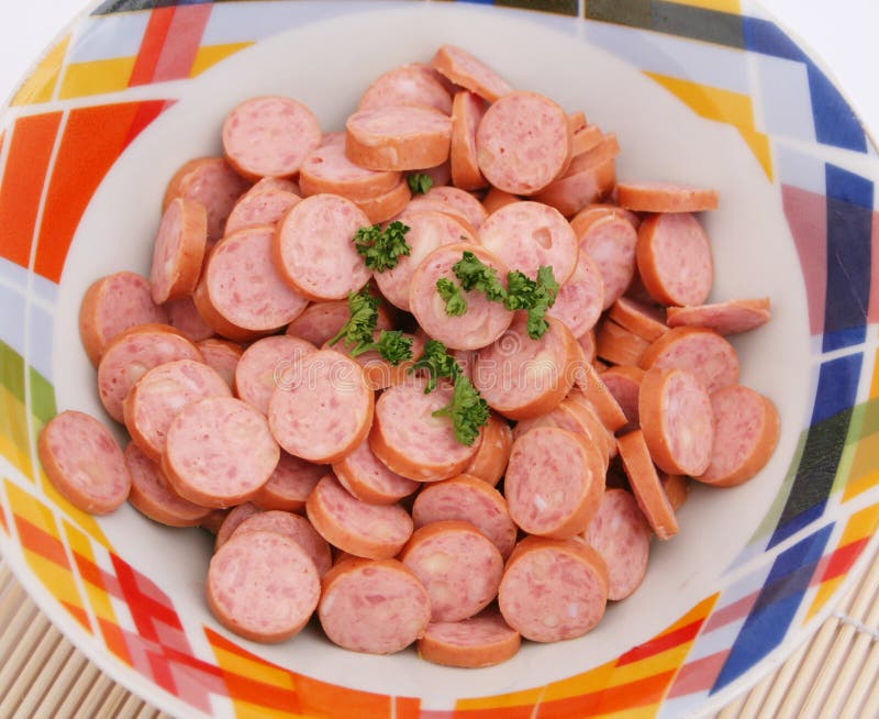 Worst stock afbeelding. Image of worst, kielbasa, voedsel - 62765377