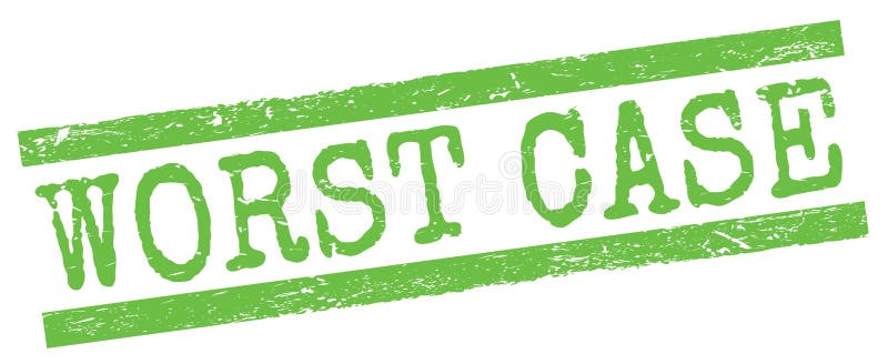 WORST CASE Text on Green Lines Stamp Sign Stock Illustration ...