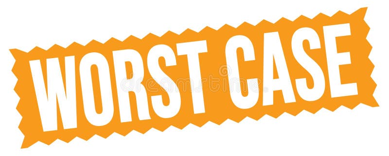 WORST CASE Text Written on Orange Stamp Sign Stock Illustration ...