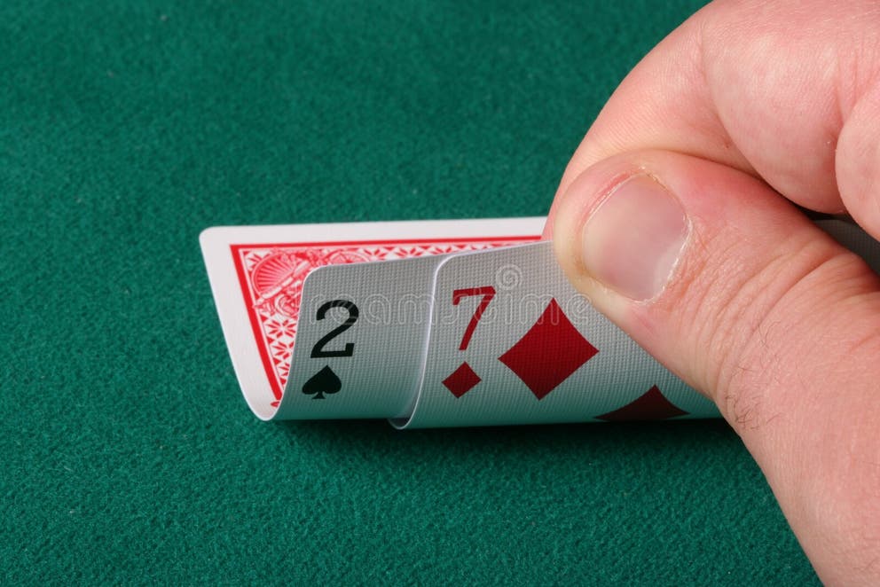 The Worst Hand in Texas Holdem Poker Stock Photo - Image of hold, prize ...