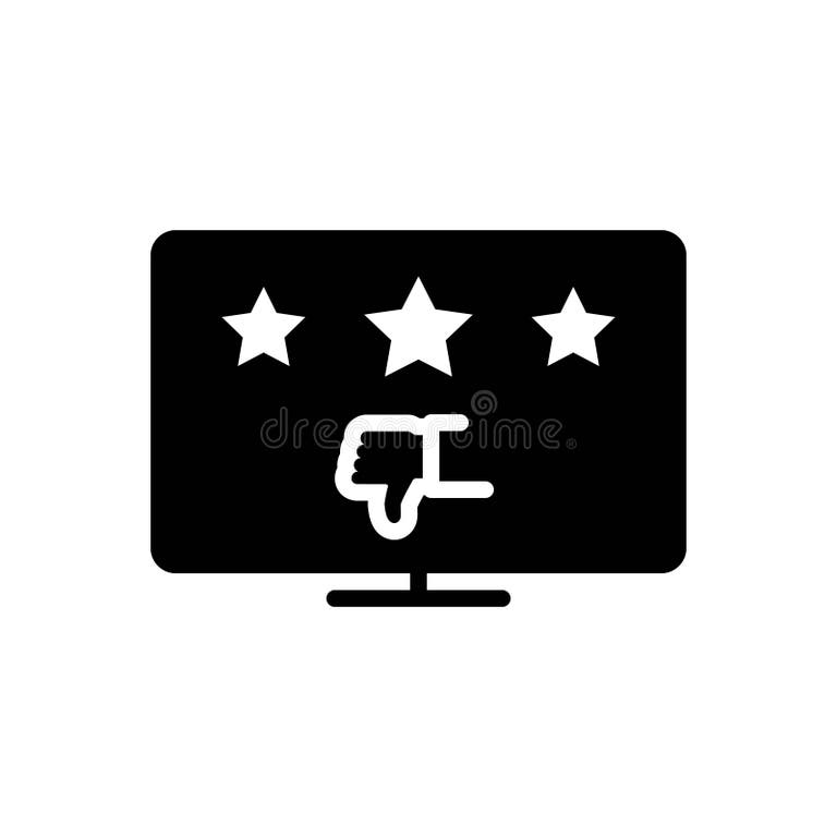 Black Solid Icon for Worst, Lose and Failure Stock Vector ...