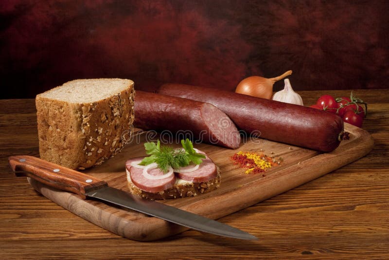 Worst op een Broodje stock afbeelding. Image of groen - 15422225