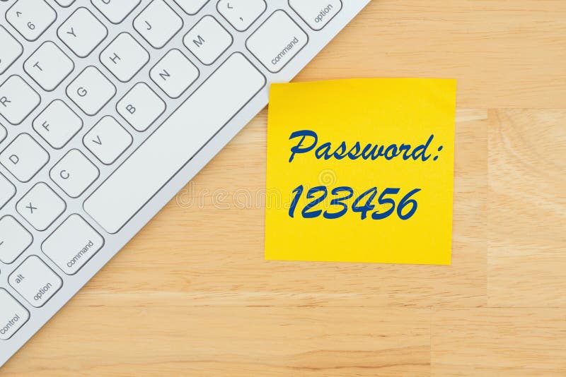 Password 123456. Business Concept For Security Internet Written On ...