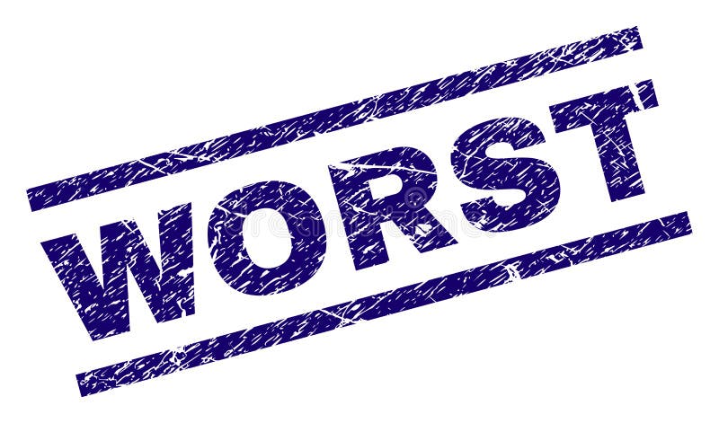 Grunge Textured WORST Stamp Seal Stock Vector - Illustration of mark ...