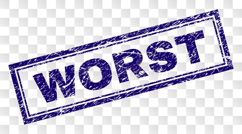 Grunge WORST Rectangle Stamp Stock Vector - Illustration of word ...