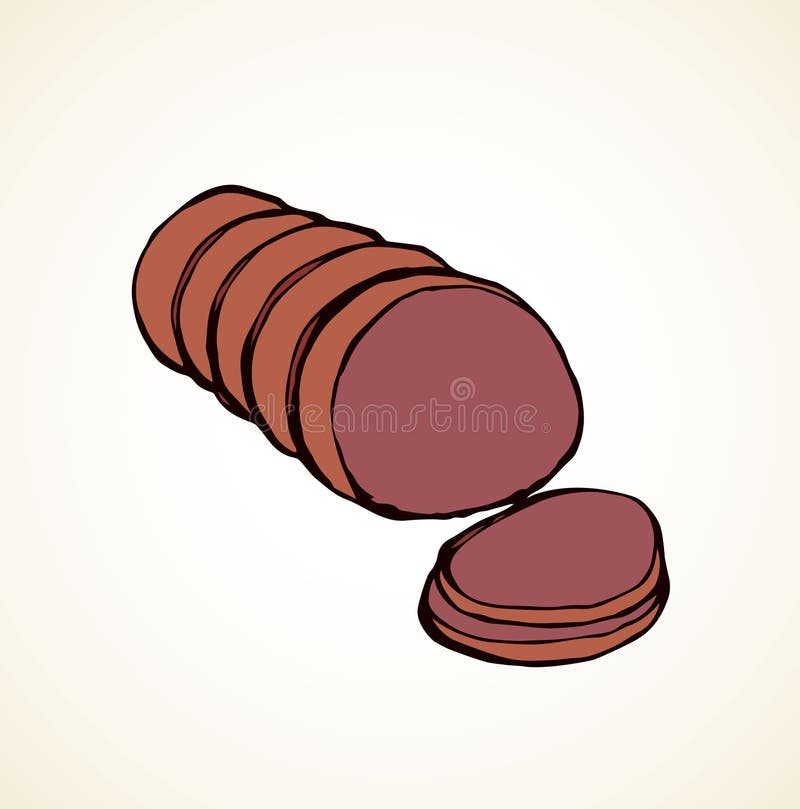 Worst Vector tekening vector illustratie. Illustration of pictogram ...