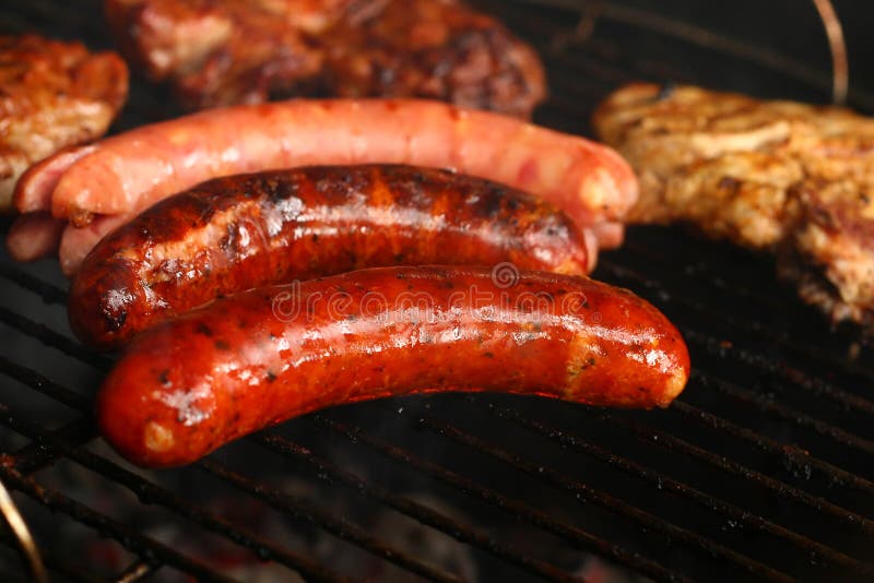 De barbecue van de worst stock foto. Image of picknick - 8516138
