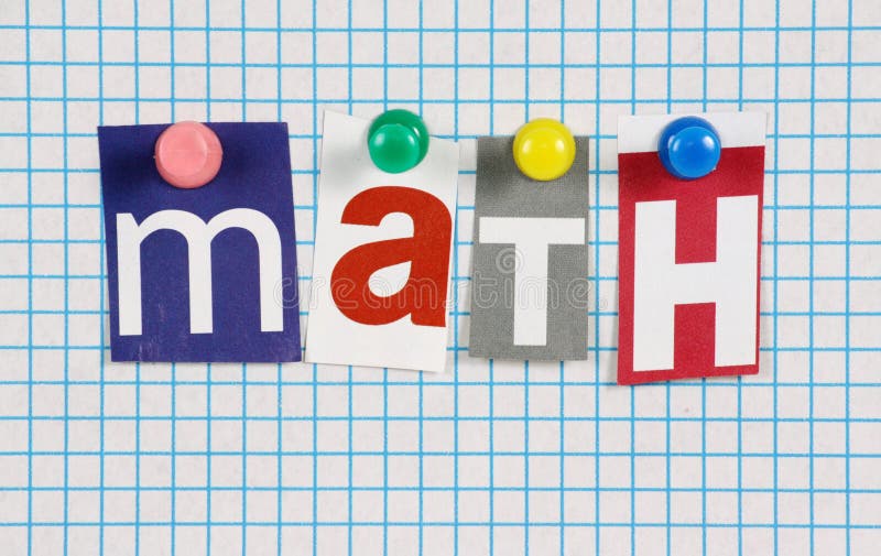 Wort Mathe stockfoto. Bild von text, universität, hochschule - 36593754