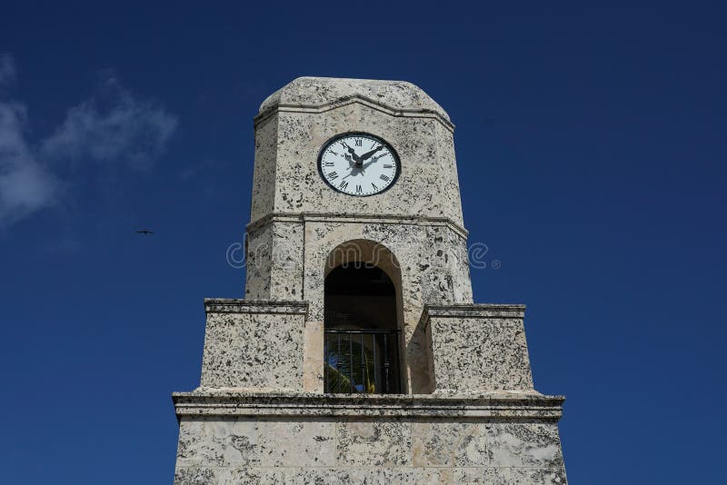 Worth Avenue Clock Tower in Palm Beach, Florida Stock Image - Image of ...