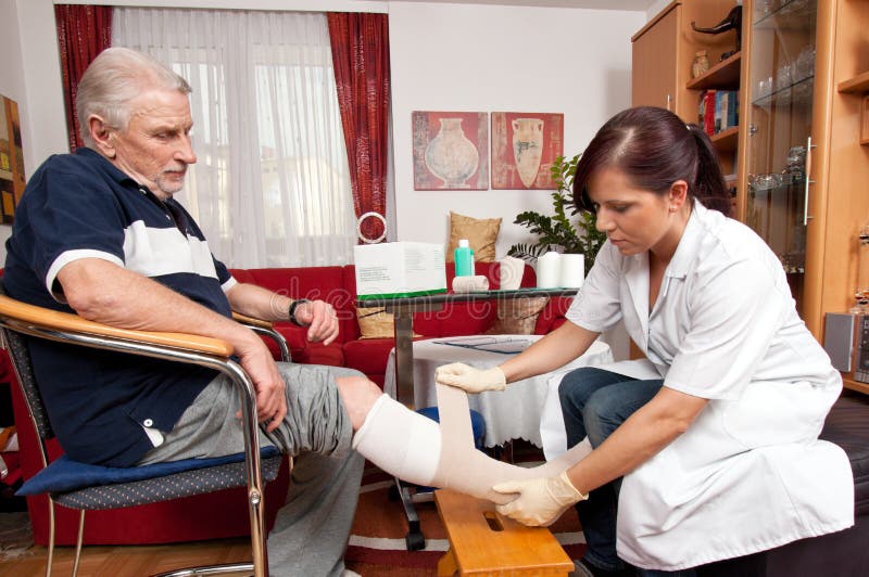 Wound care by nurses stock photo. Image of patient, nursing - 14182798