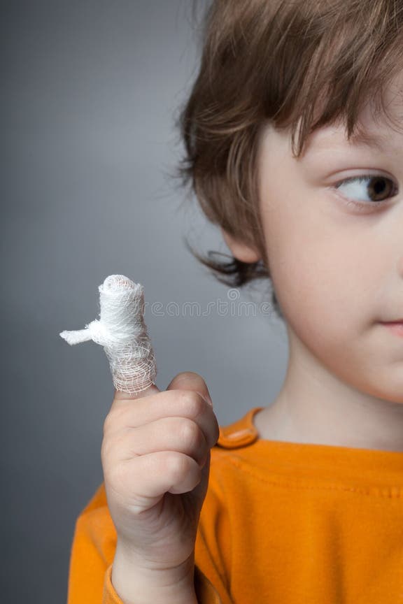 Wound, focus on finger stock photo. Image of little, endurance - 96890552