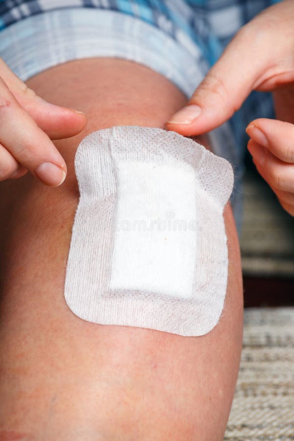 Wound sealed with plaster stock image. Image of help - 27905751