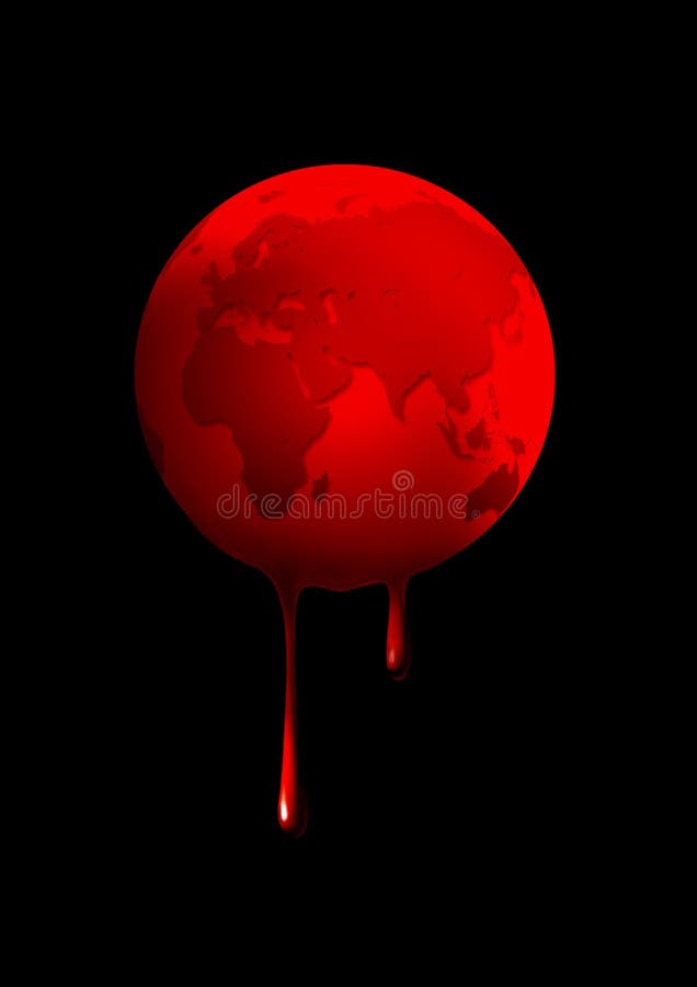 Wounded Earth stock illustration. Illustration of globe - 13807574