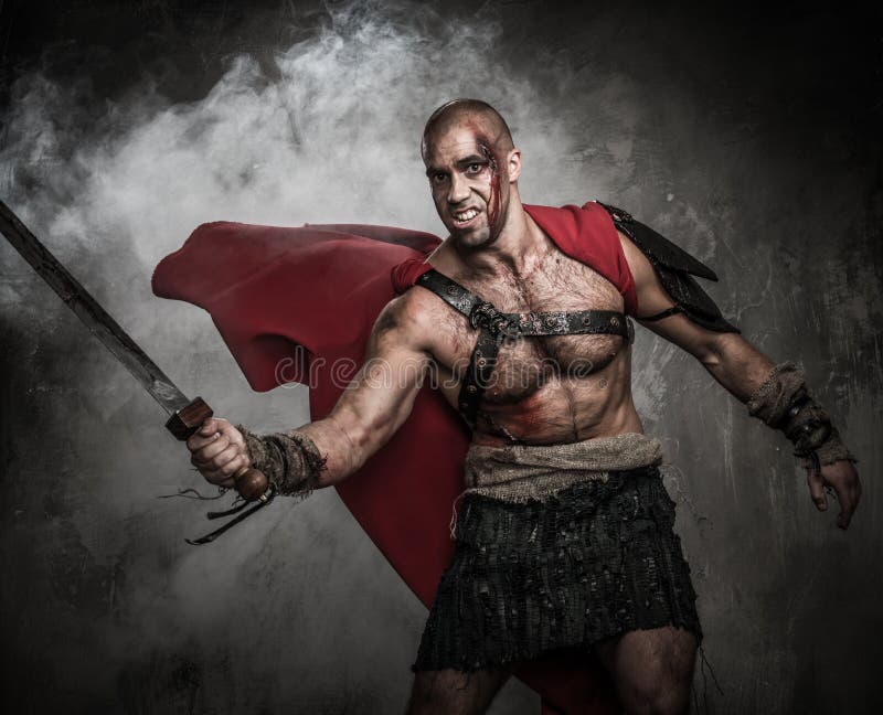 Wounded gladiator stock photo. Image of empire, clothes - 34645024