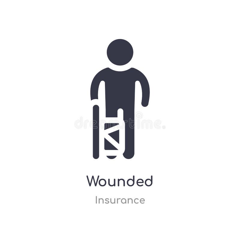 Wounded Icon. Isolated Wounded Icon Vector Illustration from Insurance ...