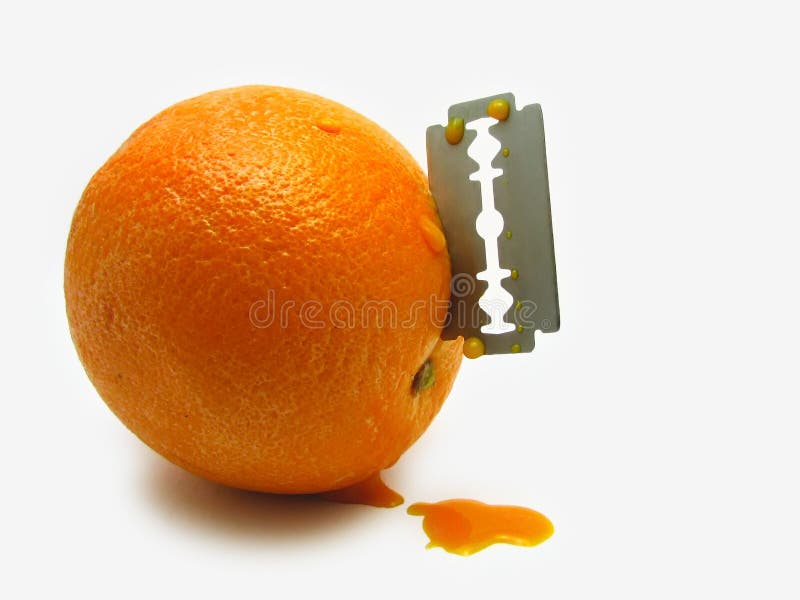 Wounded orange stock image. Image of ripe, sharp, organic - 7697133