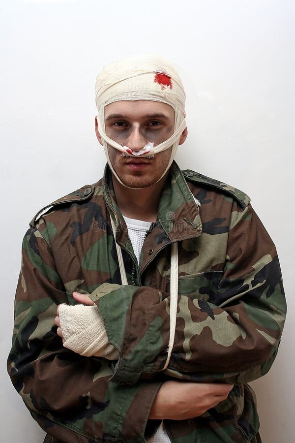 Wounded person stock image. Image of blood, examination - 1588583