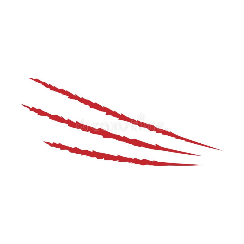 Wounds and Scars of Sharp Claws Realistic Vector Illustration Isolated ...