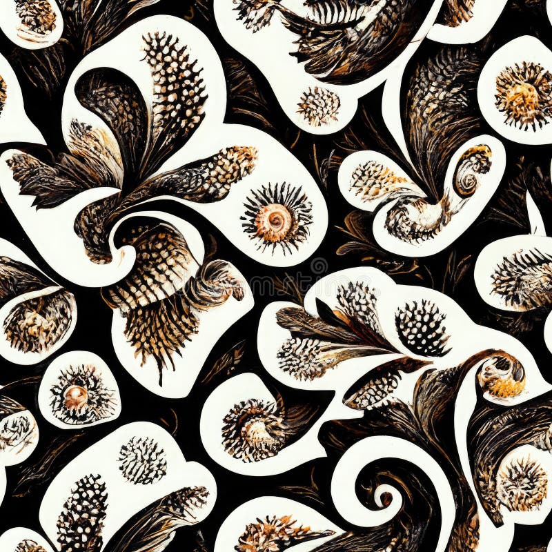 Woven Artistry, Damask Seamless Pattern Design Stock Image - Image of ...