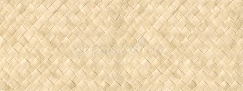 Woven Bamboo Mat Texture Banner Stock Image - Image of background ...