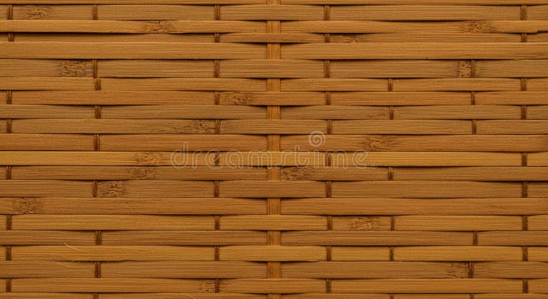 Woven Bamboo Mat Texture Featuring a Horizontal and Vertical Pattern of ...