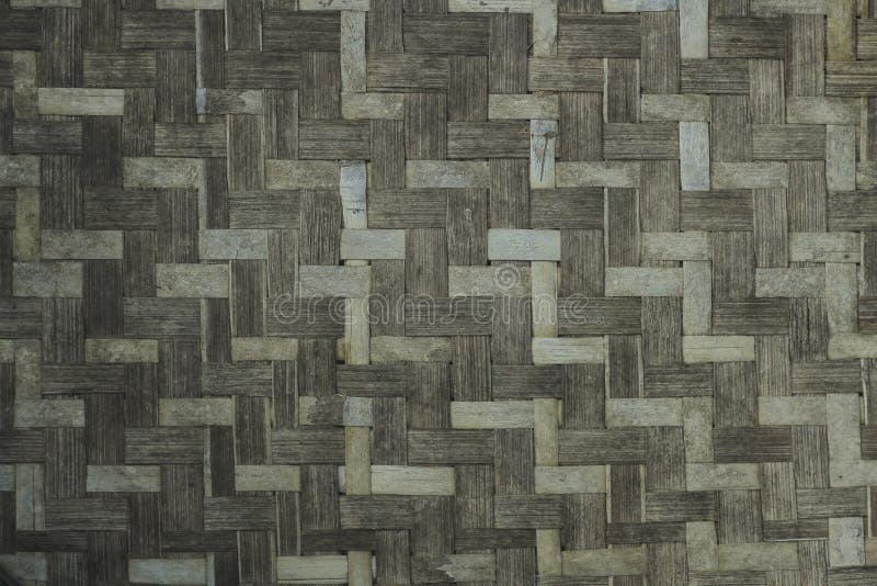 The Woven Bamboo Texture Pattern Background Stock Image - Image of ...