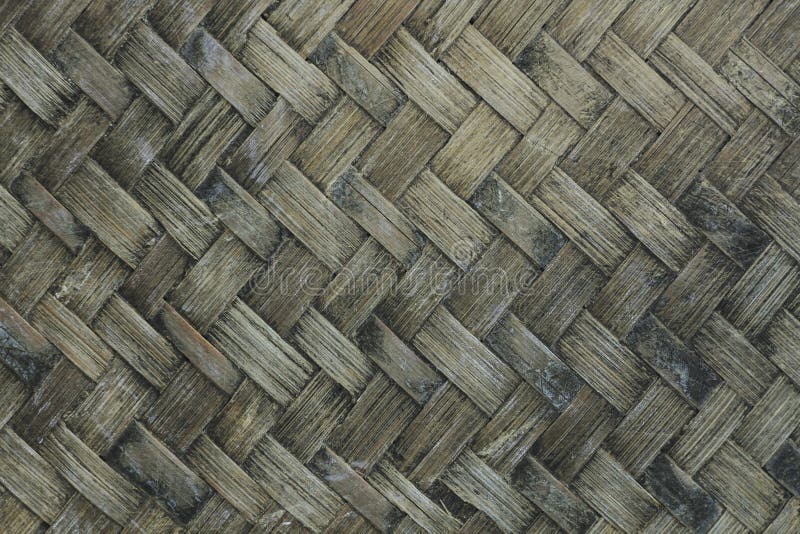 The Woven Bamboo Texture Pattern Background Stock Image - Image of ...