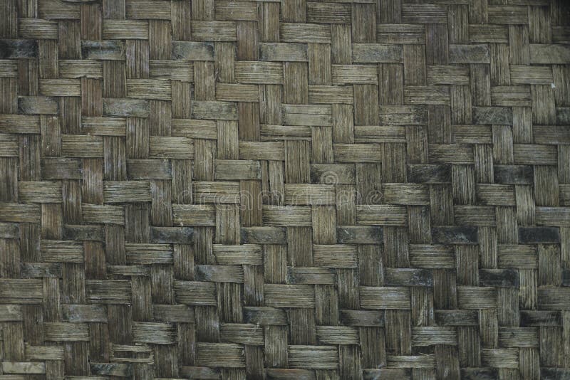 The Woven Bamboo Texture Pattern Background Stock Image - Image of ...