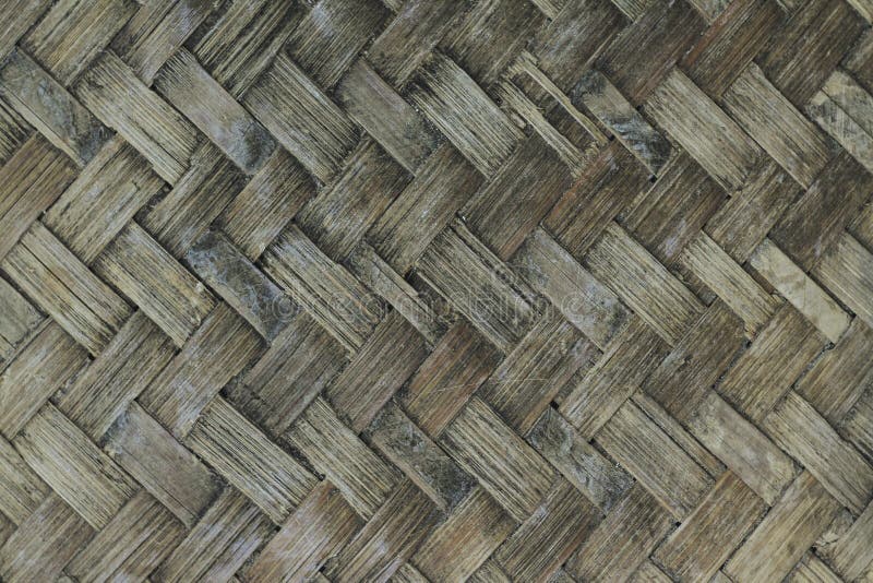 The Woven Bamboo Texture Pattern Background Stock Image - Image of ...