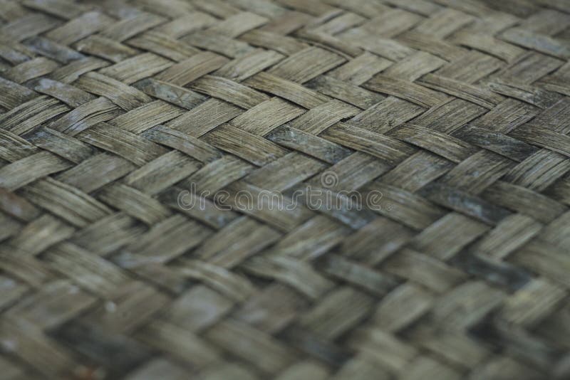 The Woven Bamboo Texture Pattern Background Stock Image - Image of ...