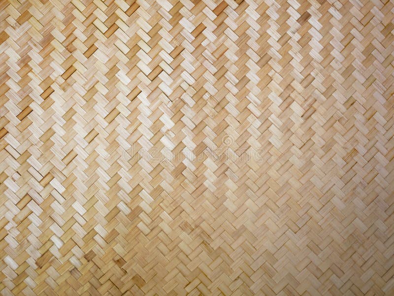 Woven Bamboo Wall Pattern Nature Texture Background. Traditional ...