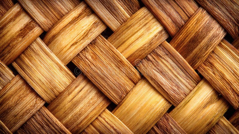 Generate by AI: Woven Basket Texture Background Stock Illustration ...