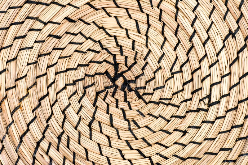 Woven Basket Texture May Used As Background Stock Image - Image of ...