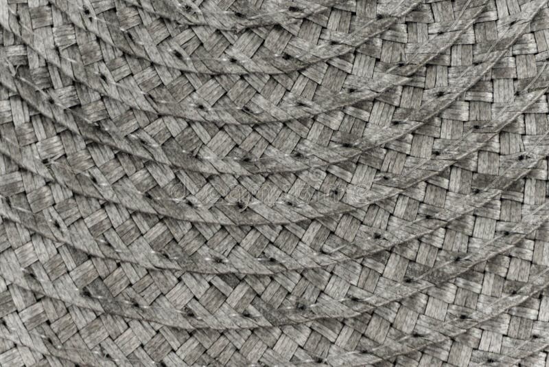 Woven Black and Grey Wicker Straw Background or Texture Stock Photo ...