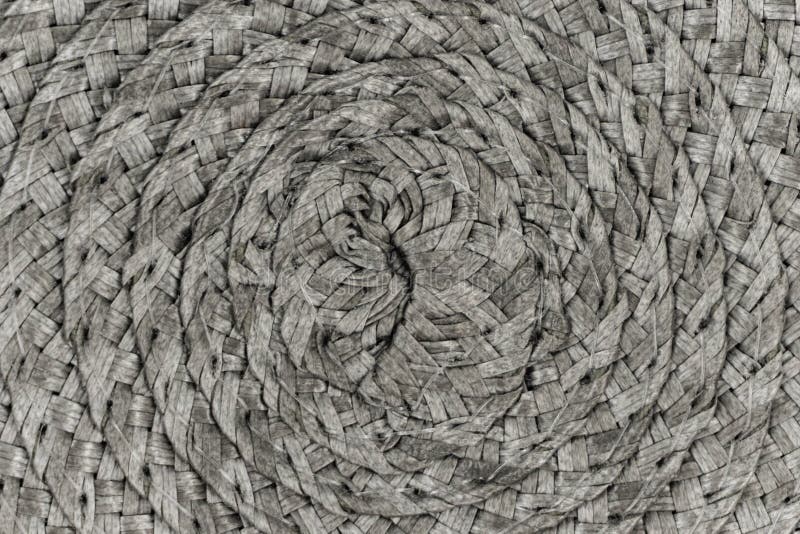 Woven Black and Grey Wicker Straw Background or Texture Stock Image ...