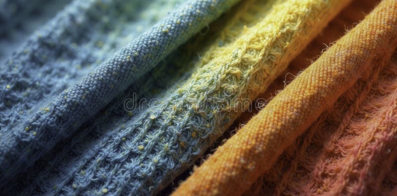 Woven Cotton Fabric with Visible Threads and Yarns, Fibers, Texture ...
