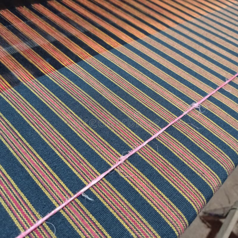 Woven Fabric Culture Tradisonal Lurik Stock Photo - Image of tenun ...