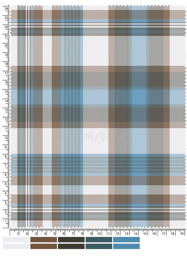 Checked Fabric Texture for Woven Fabric Pattern Stock Illustration ...